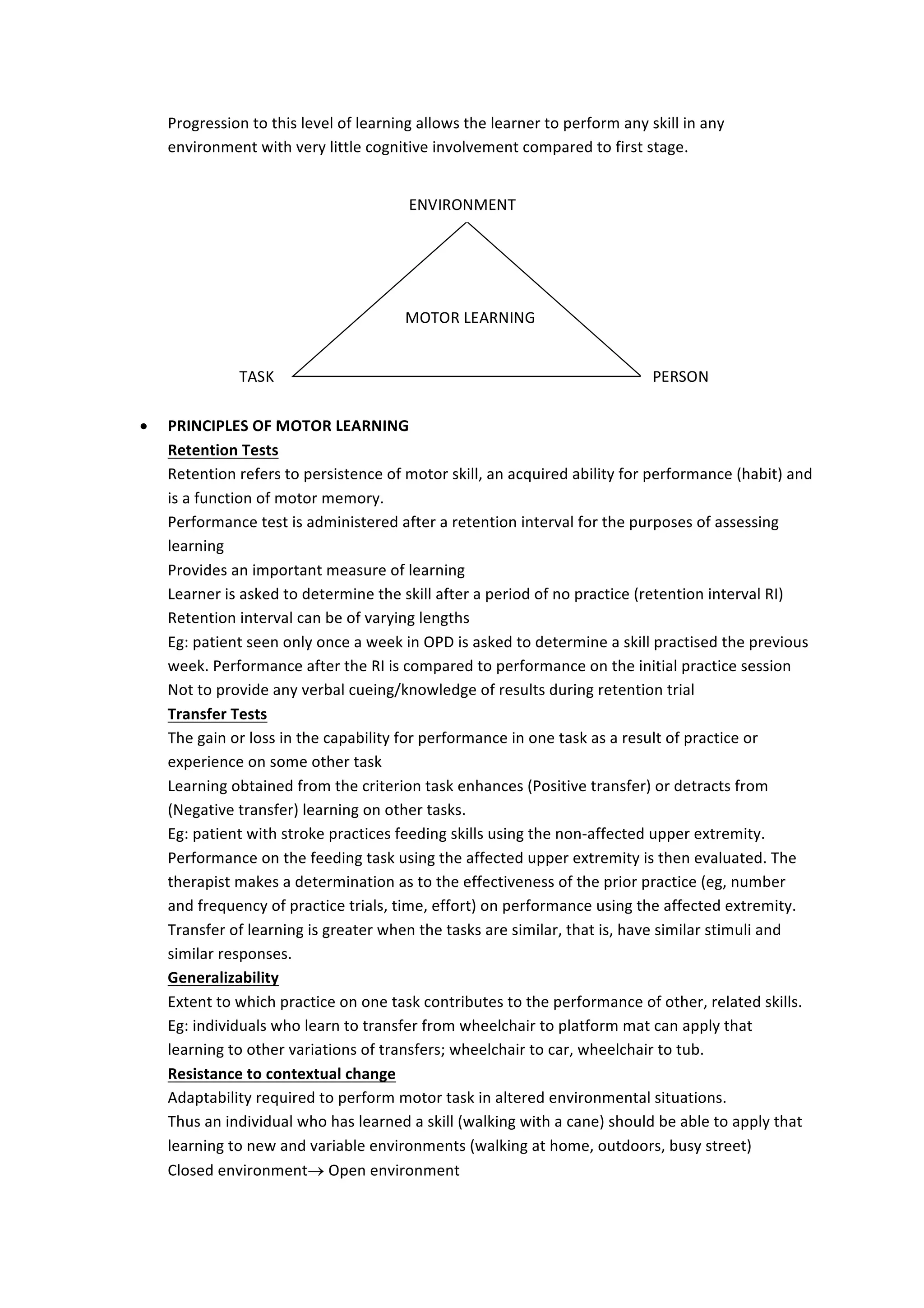 Motor Learning | PDF