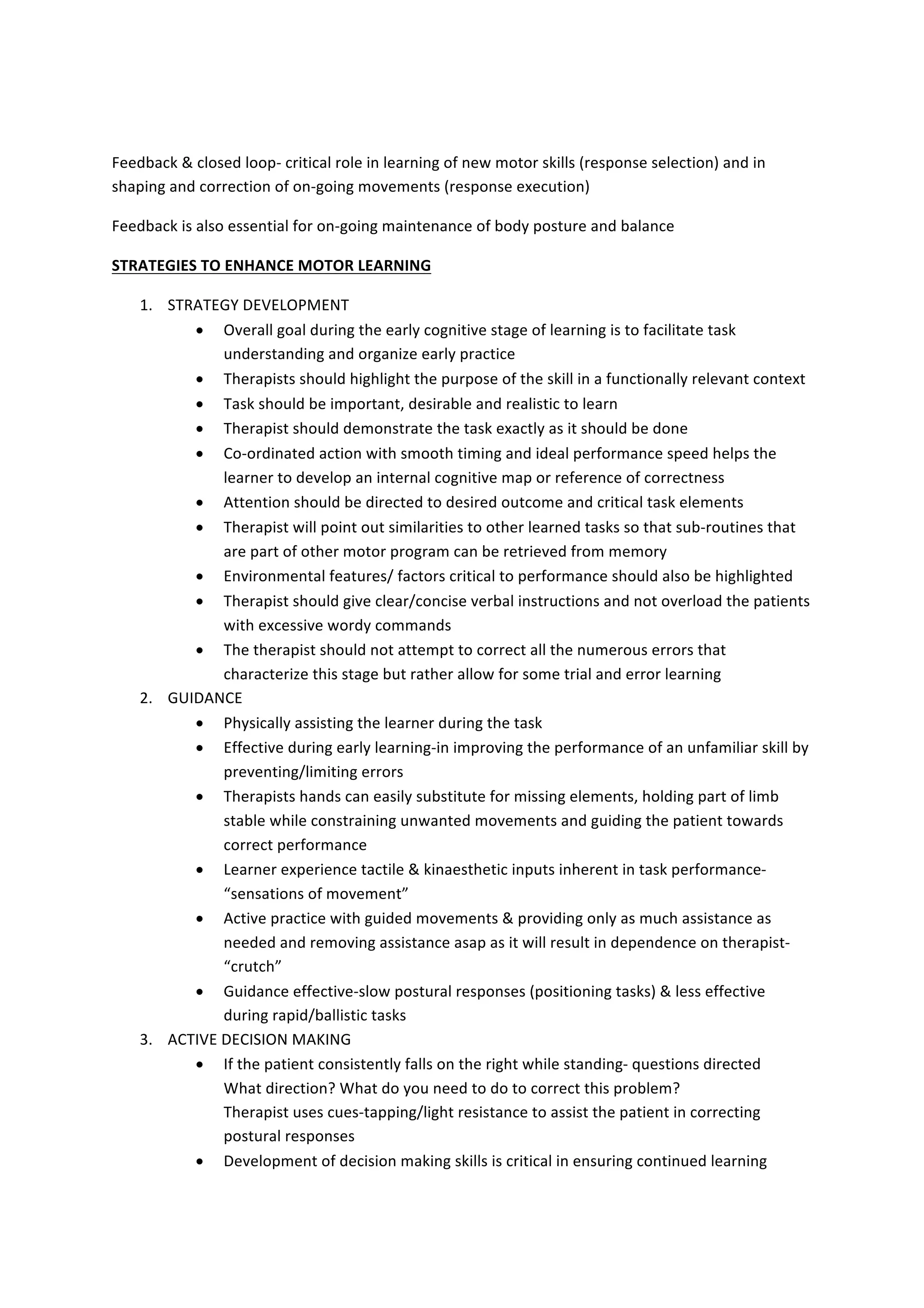 Motor Learning | PDF