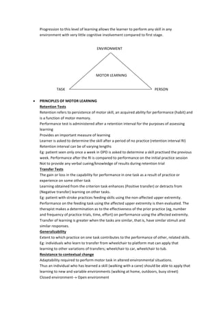 Motor Learning | PDF