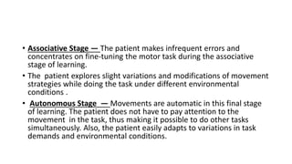motor learning exercise therapy physiotherapy.pptx | Physical Therapy ...
