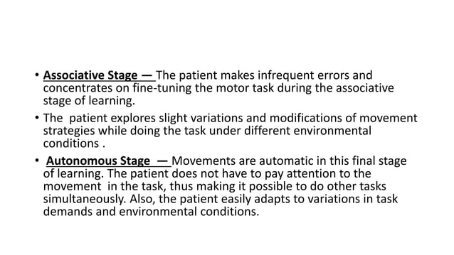 motor learning exercise therapy physiotherapy.pptx | Physical Therapy ...