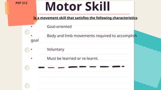 Introduction to Motor Learning and Control | PPTX