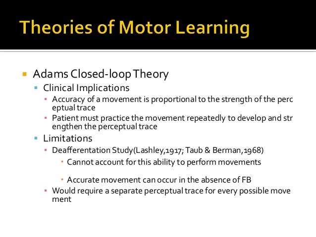 Motor learning