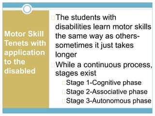 Motor learning and perception | PPT