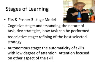 Motor learning and recovery of function | PPT | Science
