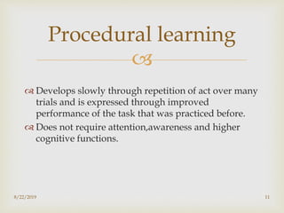 Motor learning ppt | PDF