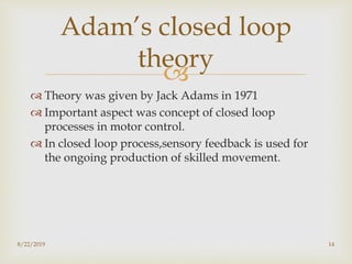 Motor learning ppt | PDF