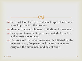 Motor learning ppt | PDF