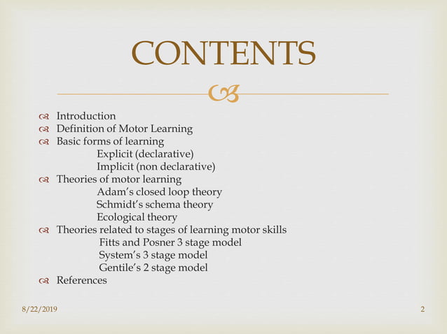 Motor learning ppt | PDF