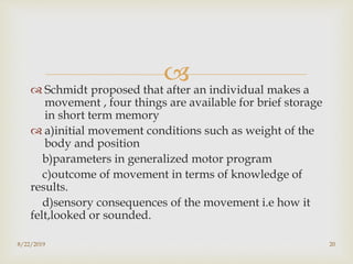 Motor learning ppt | PDF
