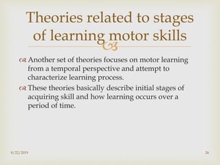 Motor learning ppt | PDF