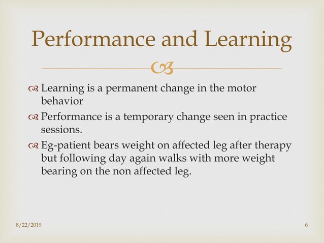 Motor learning ppt | PDF