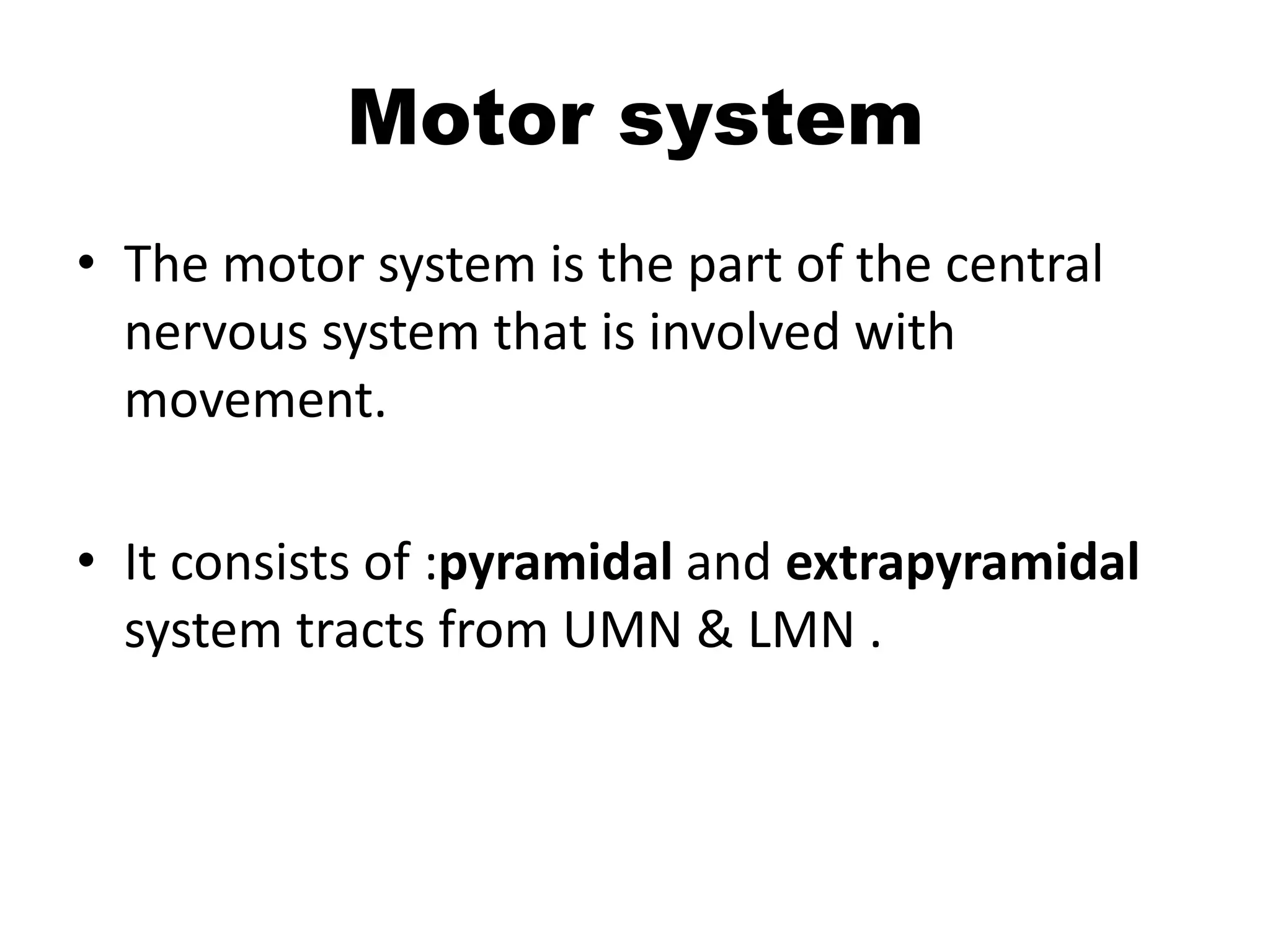 Motor neuron lesions ( UMNL & LMNL ) | PPTX