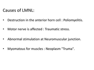 Motor neuron lesions ( UMNL & LMNL ) | PPTX