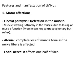 Motor neuron lesions ( UMNL & LMNL ) | PPTX