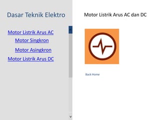 Motor listrik ac dan motor listrik dc | PPTX
