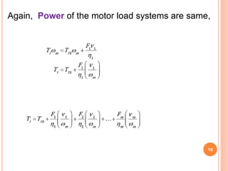 Motor load dynamics | PPTX