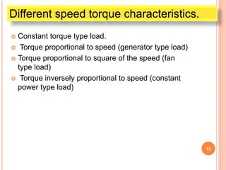 Motor load dynamics | PPTX