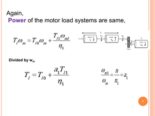 Motor load dynamics | PPTX