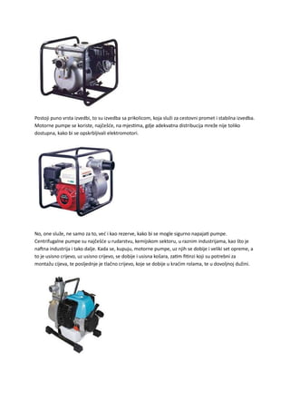 Motorne pumpe | PDF