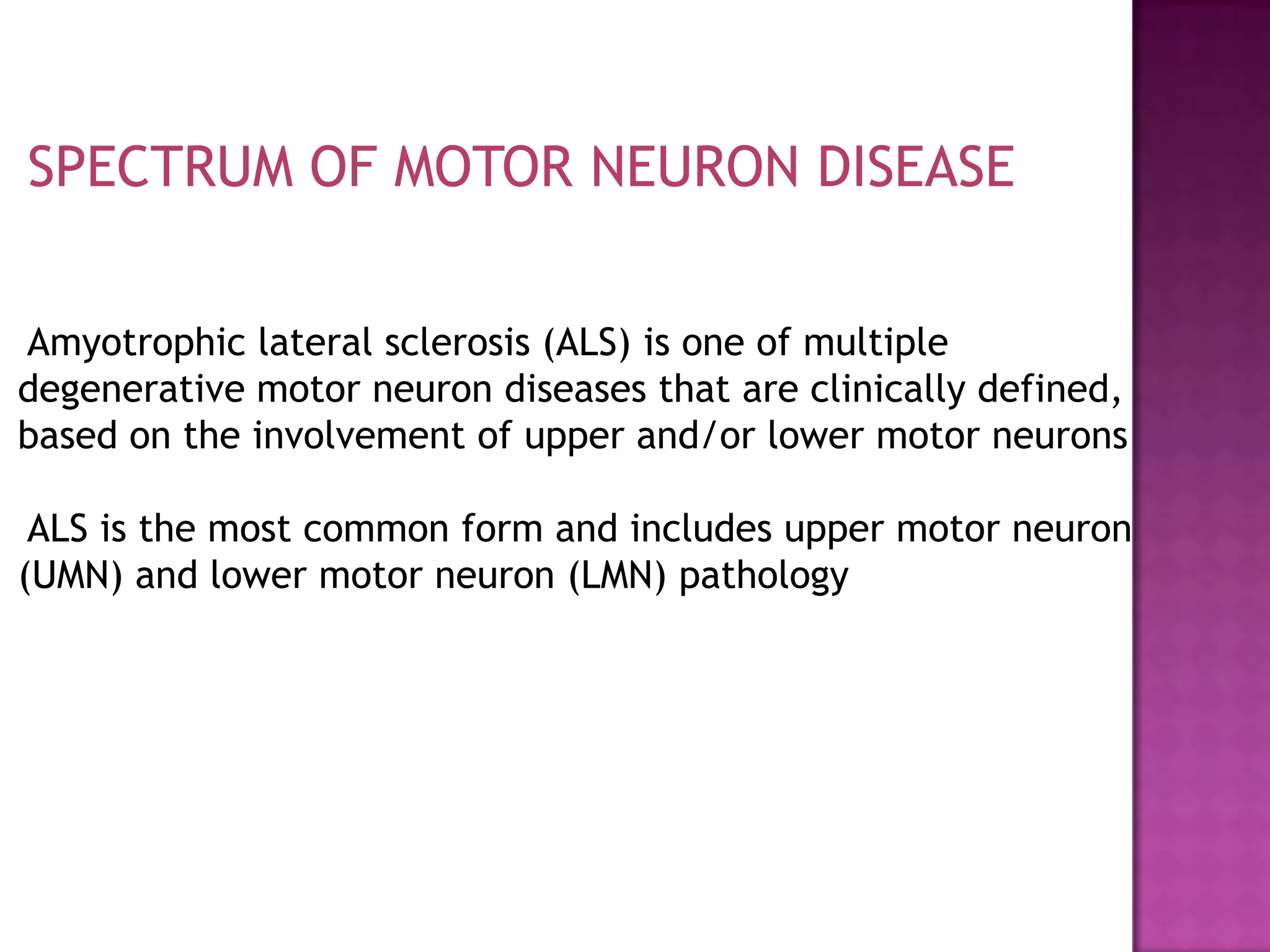 Motor neuron disease | PPTX