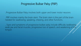 Motor neuron disease | PPTX