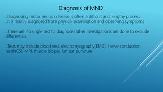 Motor neuron disease | PPTX
