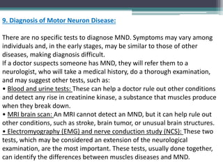 Motor neuron disease- an overview. | PPTX