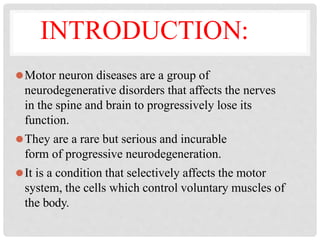 motor neuron disease.pptx | Physical Therapy | Wellness