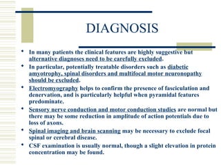 MOTOR NEURON DISEASE of the neurological system | PPT