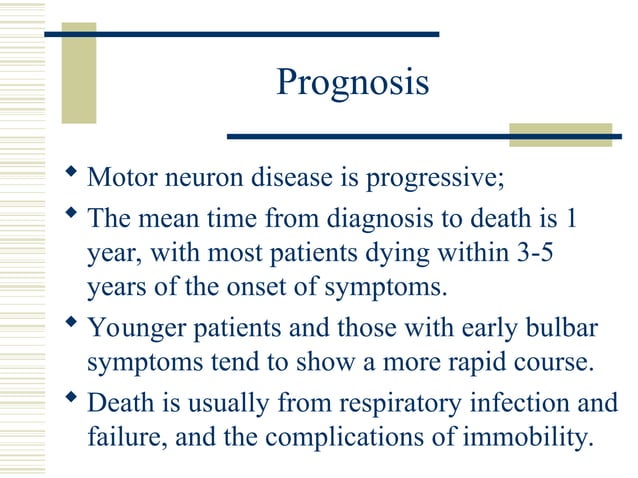 MOTOR NEURON DISEASE of the neurological system | PPT