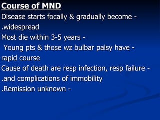 Motor Neurone Disease | PPT