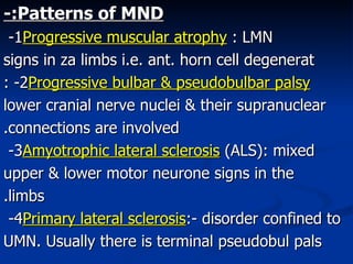 Motor Neurone Disease | PPT
