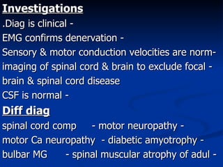 Motor Neurone Disease | PPT
