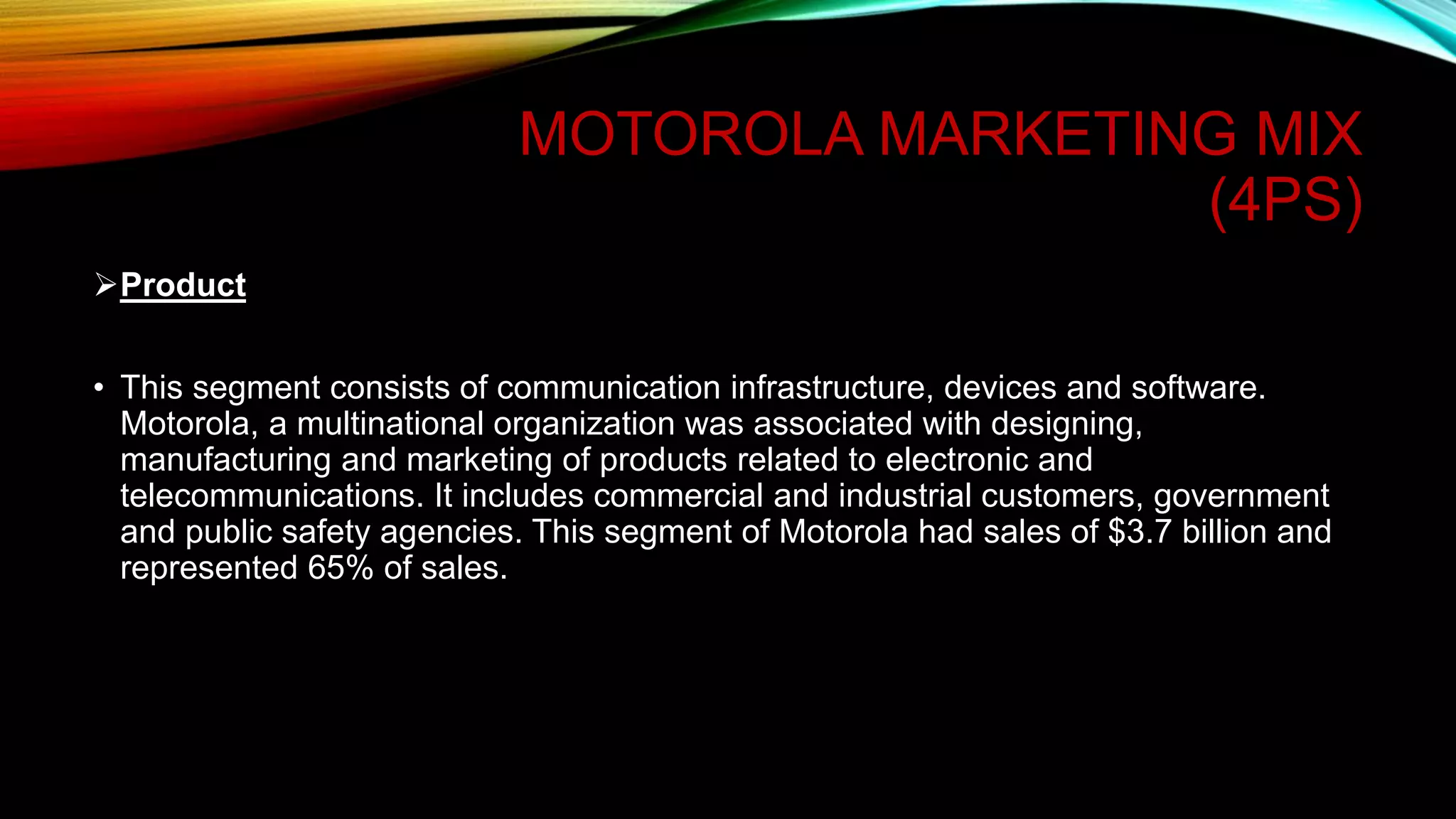 Motorola Marketing Startegies | PPTX