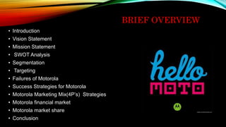 Motorola Marketing Startegies | PPTX