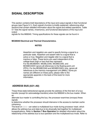 Motorola Mc68040 Microprocessor ::: | PDF