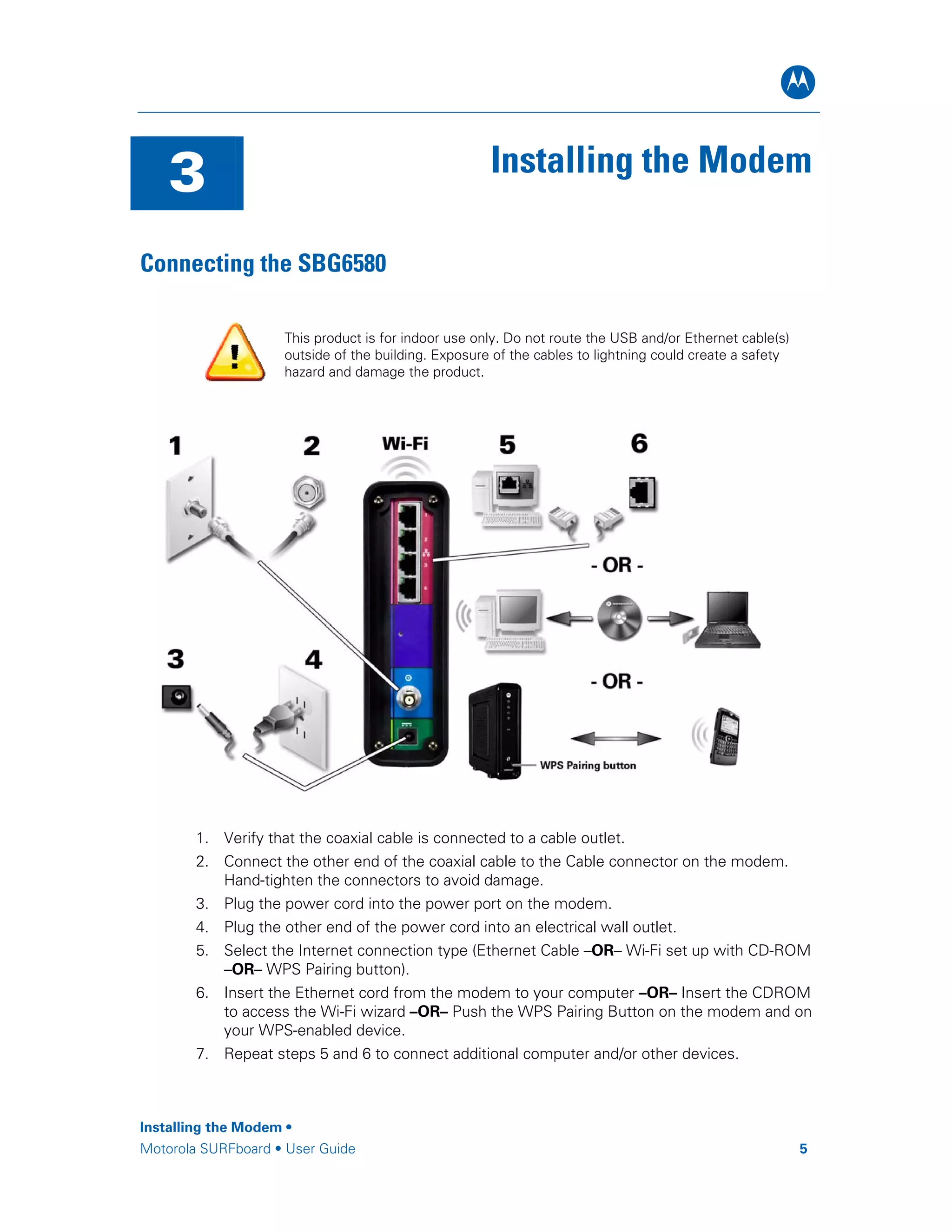 Motorola modem-user-guide-sb6580 | PDF