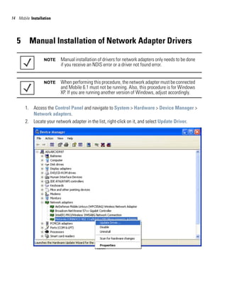 Motorola air defense mobile 6.1 install guide | PDF