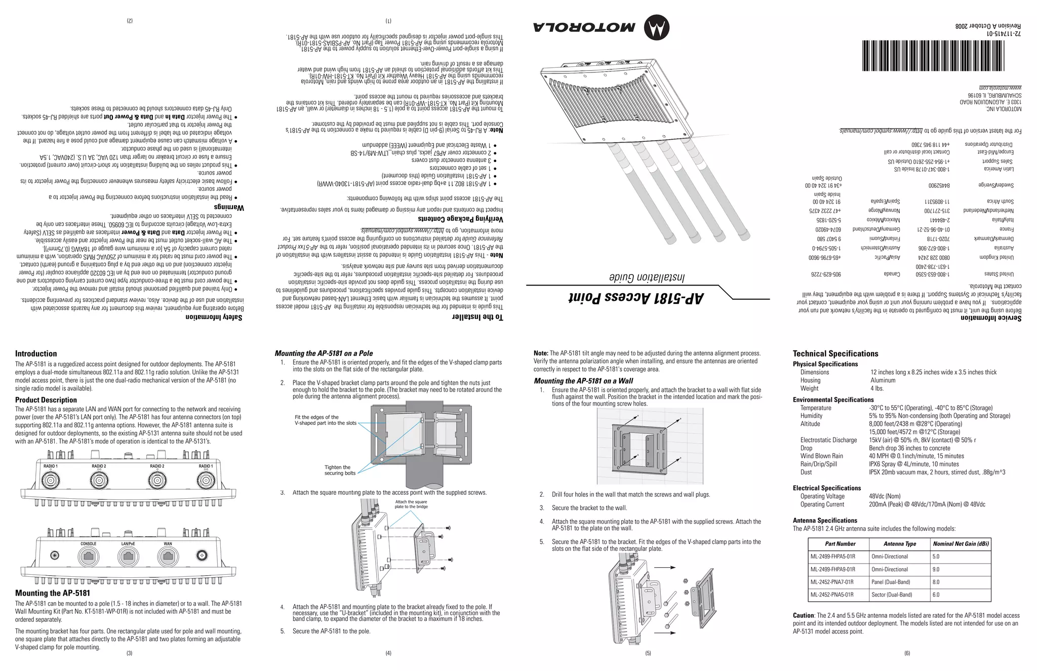 Motorola ap 5181 access point installation guide | PDF