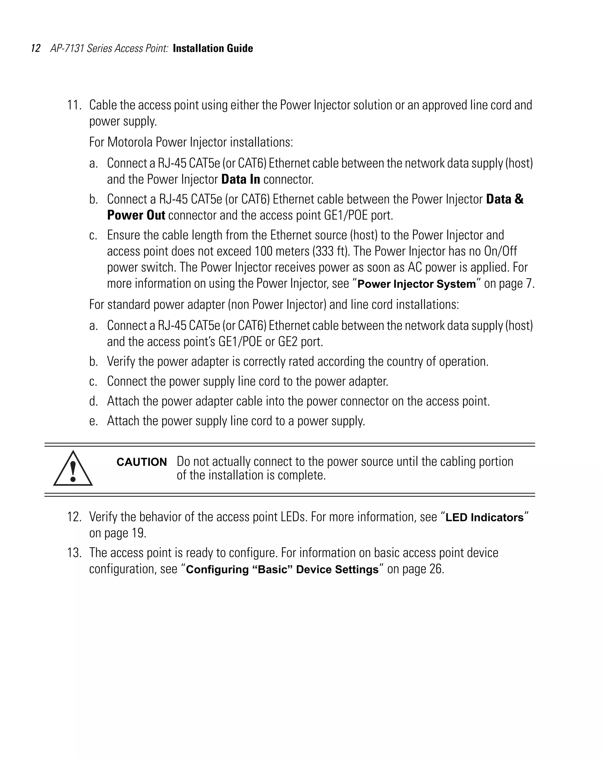 Motorola ap 7131 series access point installation guide | PDF