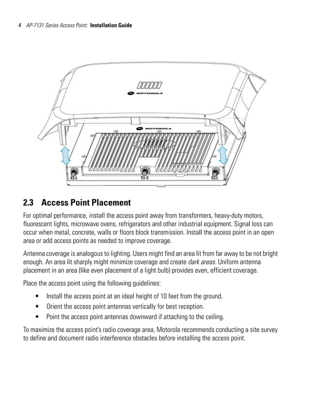Motorola ap 7131 series access point installation guide | PDF ...
