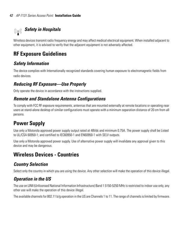Motorola ap 7131 series access point installation guide | PDF ...
