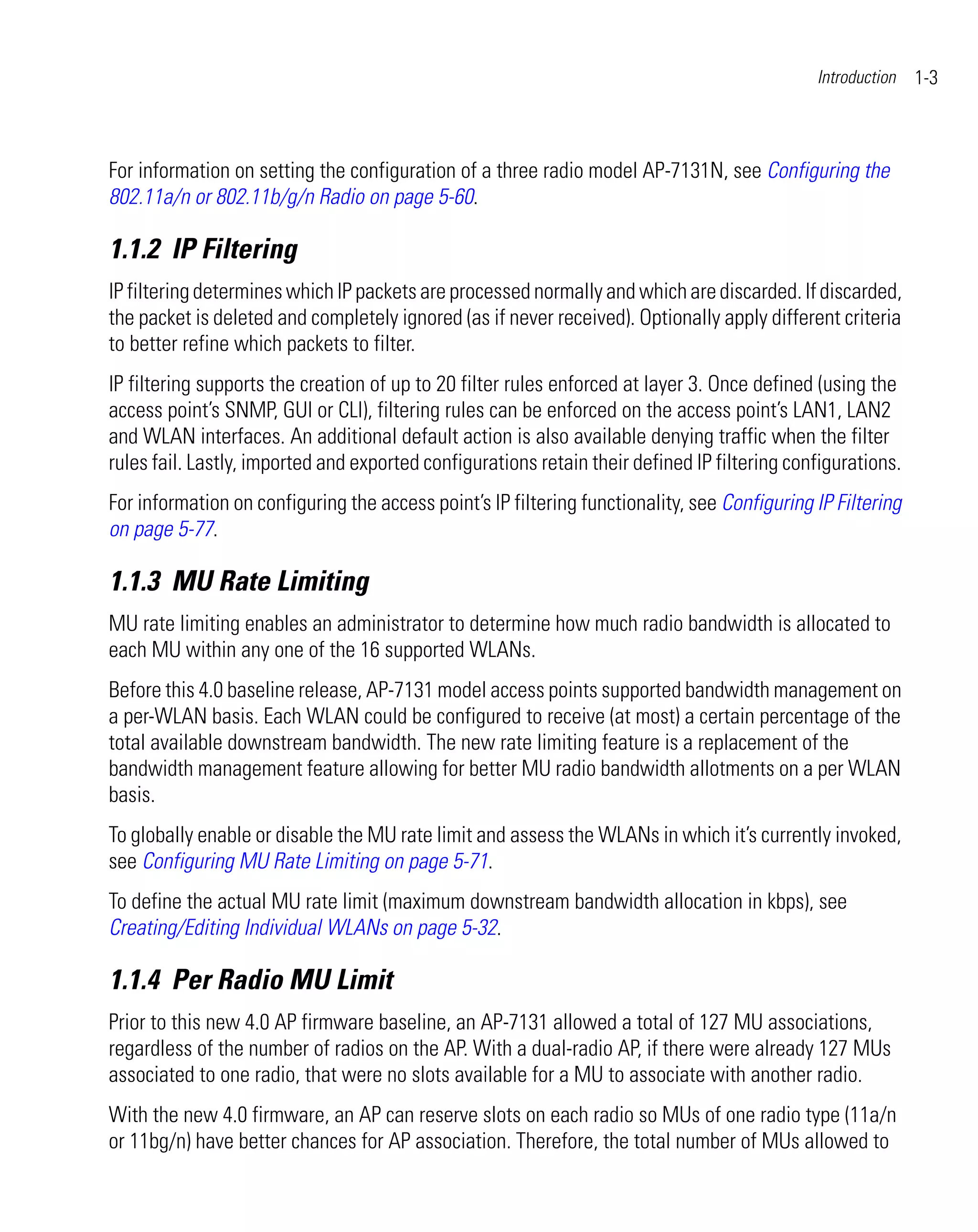 Motorola ap 7131 series access point product reference guide | PDF