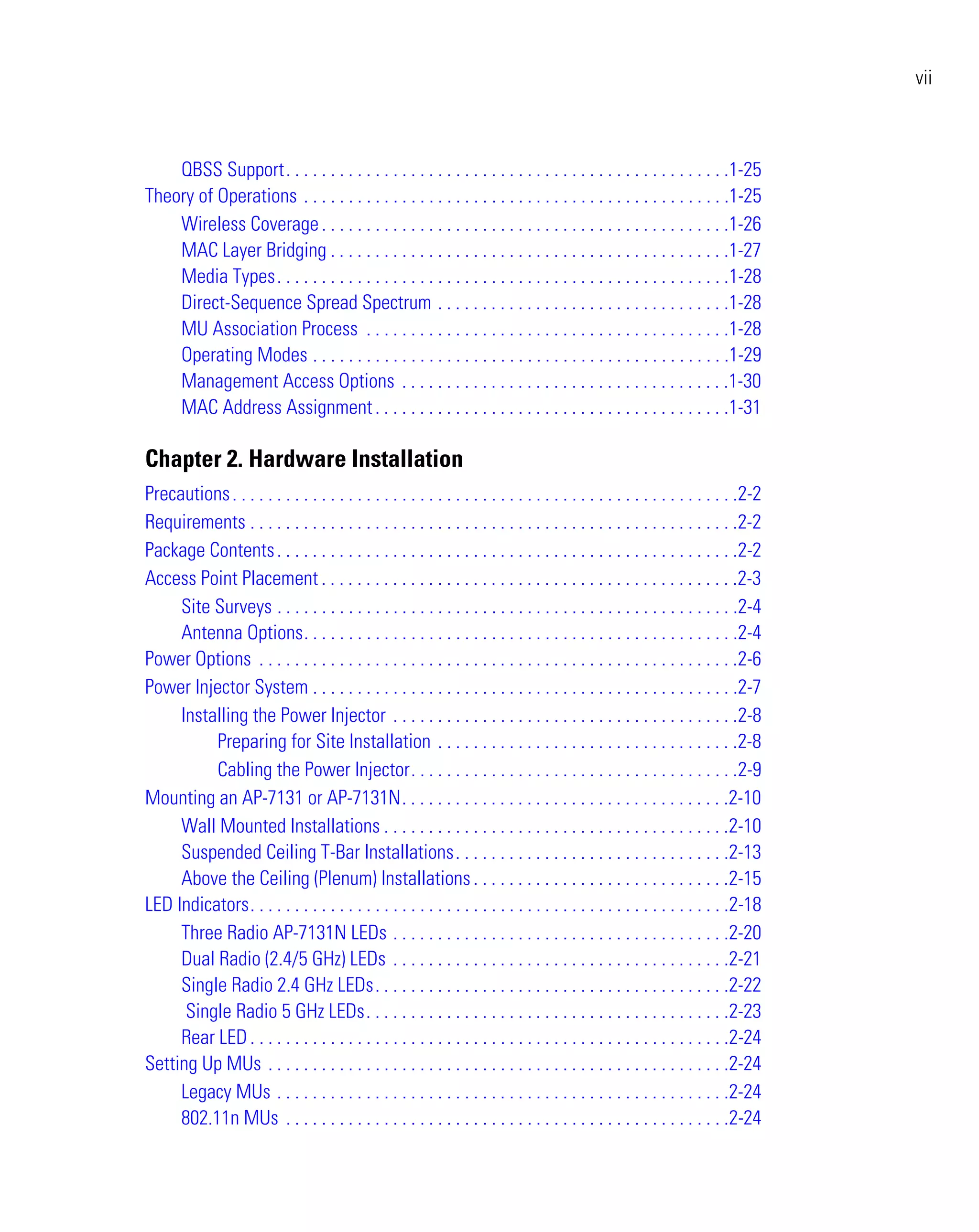 Motorola ap 7131 series access point product reference guide | PDF