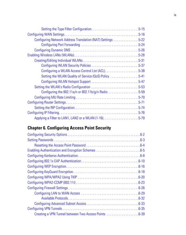 Motorola ap 7131 series access point product reference guide | PDF