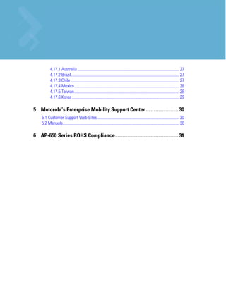 Motorola ap650 access point installation guide (part no. 72 e 131207-01 ...
