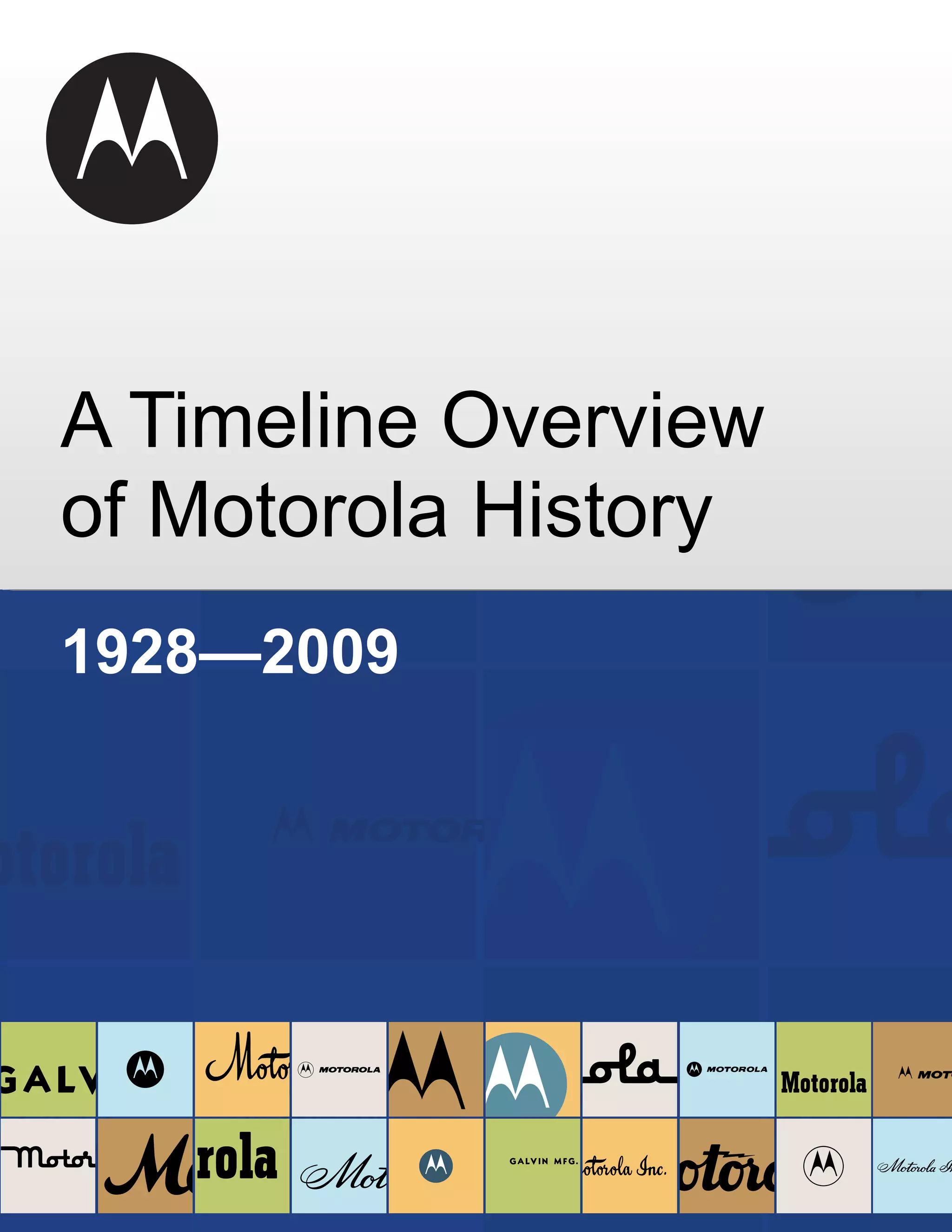 Motorola history timeline | PDF