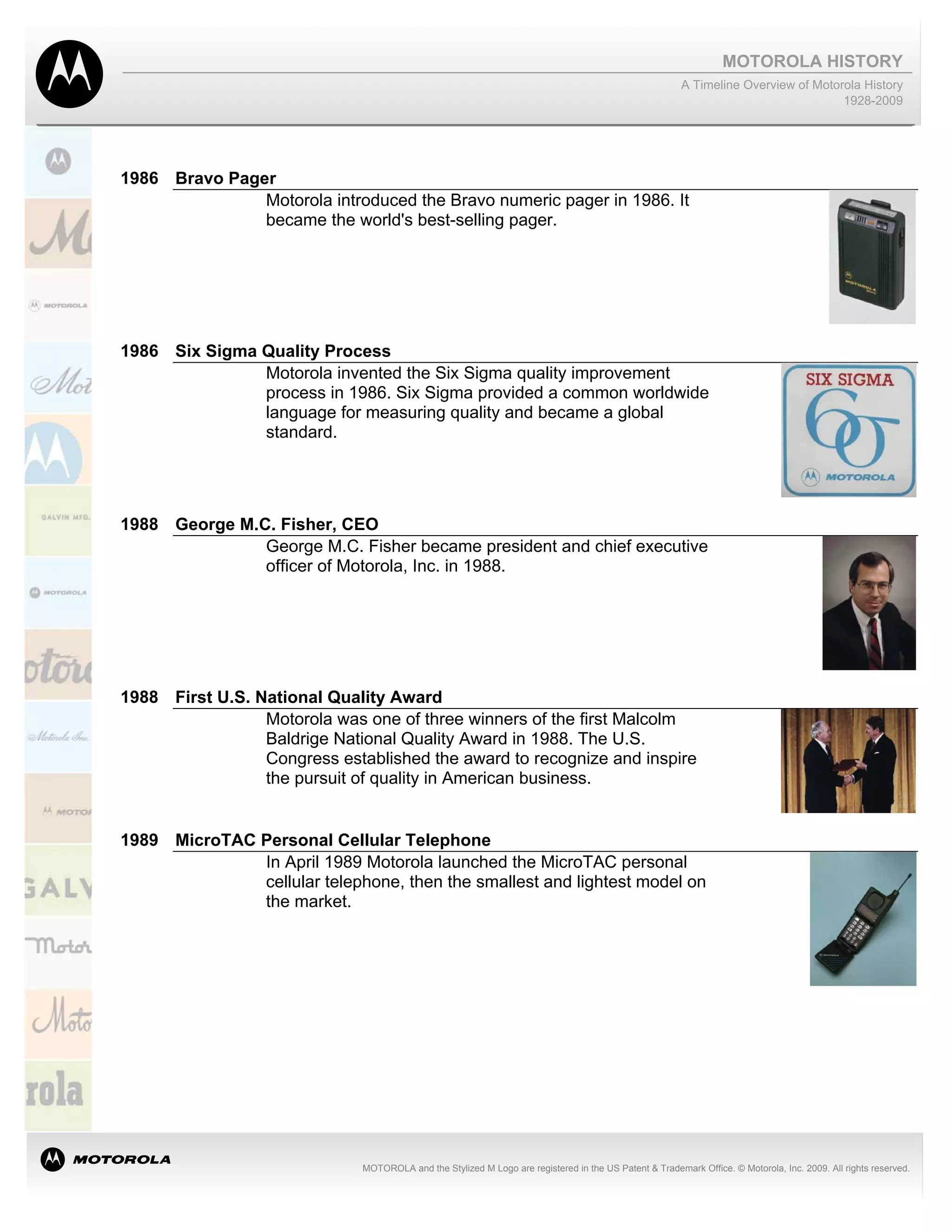 Motorola history timeline | PDF