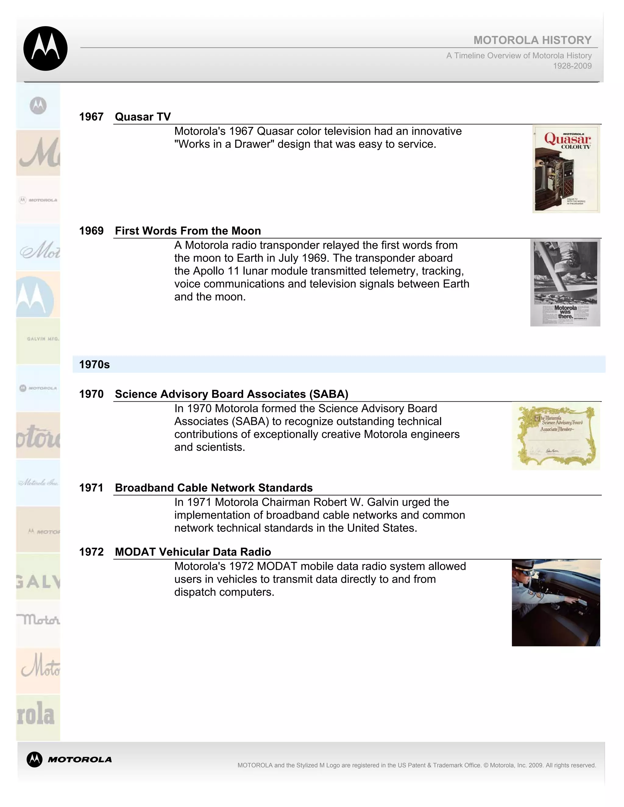 Motorola history timeline | PDF